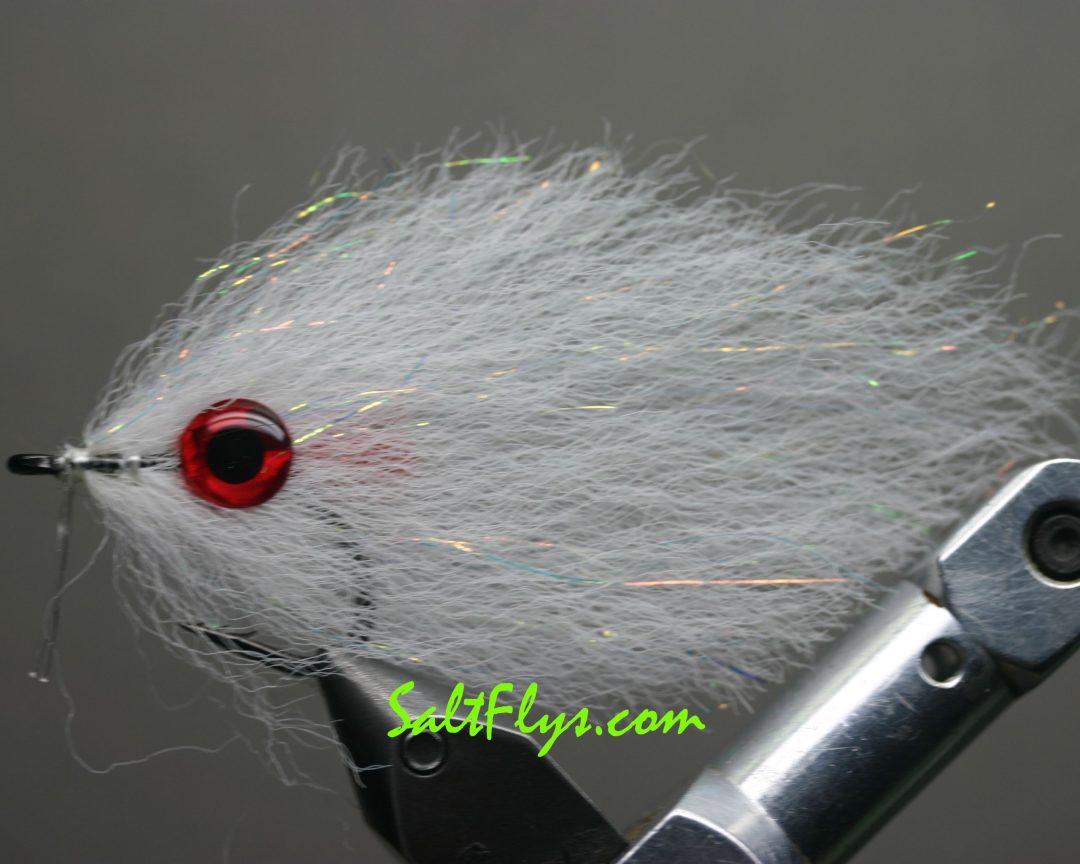 EP Fiber Super White Deceiver Fly - SaltFlys.com